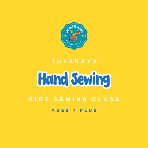 Kids Hand Sewing Class | The Messy Moose Kids Art Studio